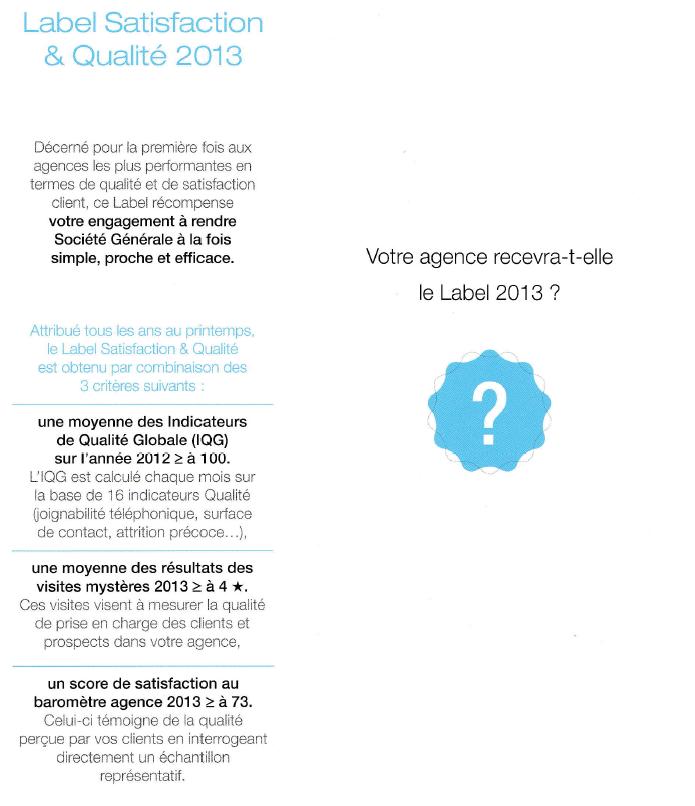 Satisfaction client : une intiative de la Société Génrale à saluer