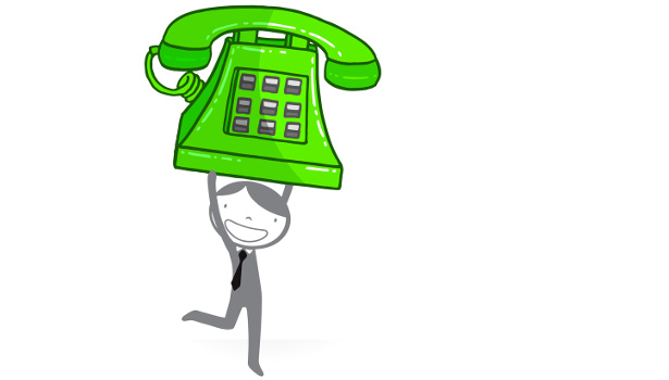 Satisfaction client - Bonhomme tenant un téléphone - Satisfaction Client